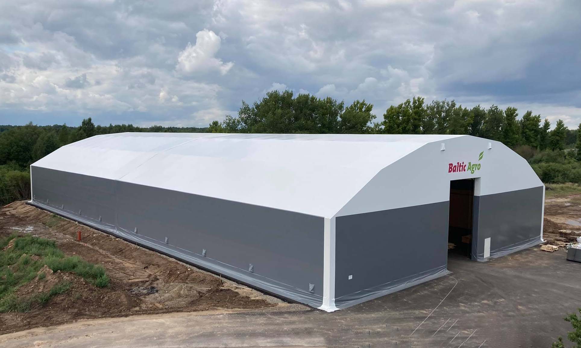 Baltic Agro UAB PVC hall 40 x 80m, H/7 – 3200 m² - FinEst-Hall Factory OÜ