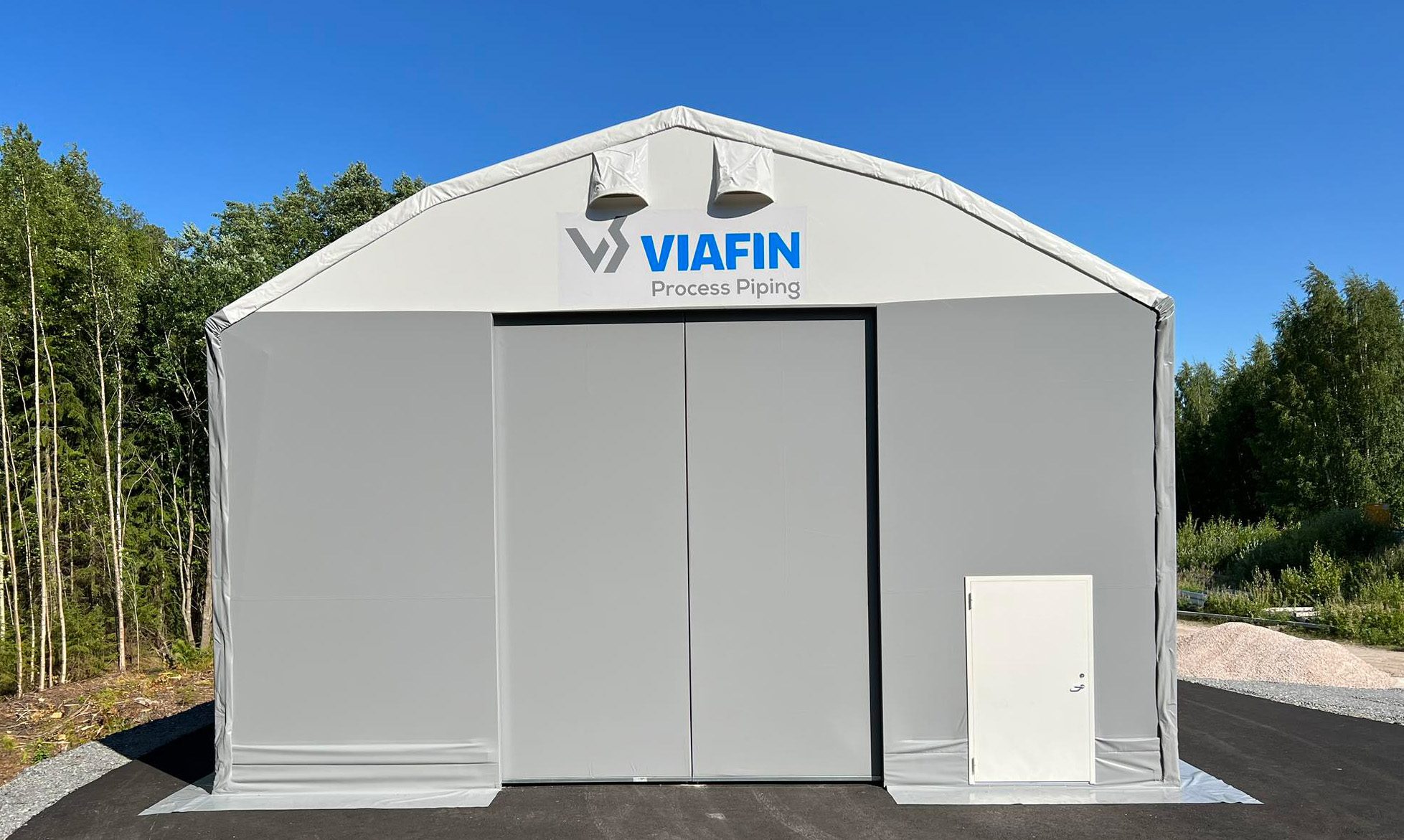 Viafin PVC hall 10 x 24,5m, H/5 – 245 m² - FinEst-Hall Factory OÜ
